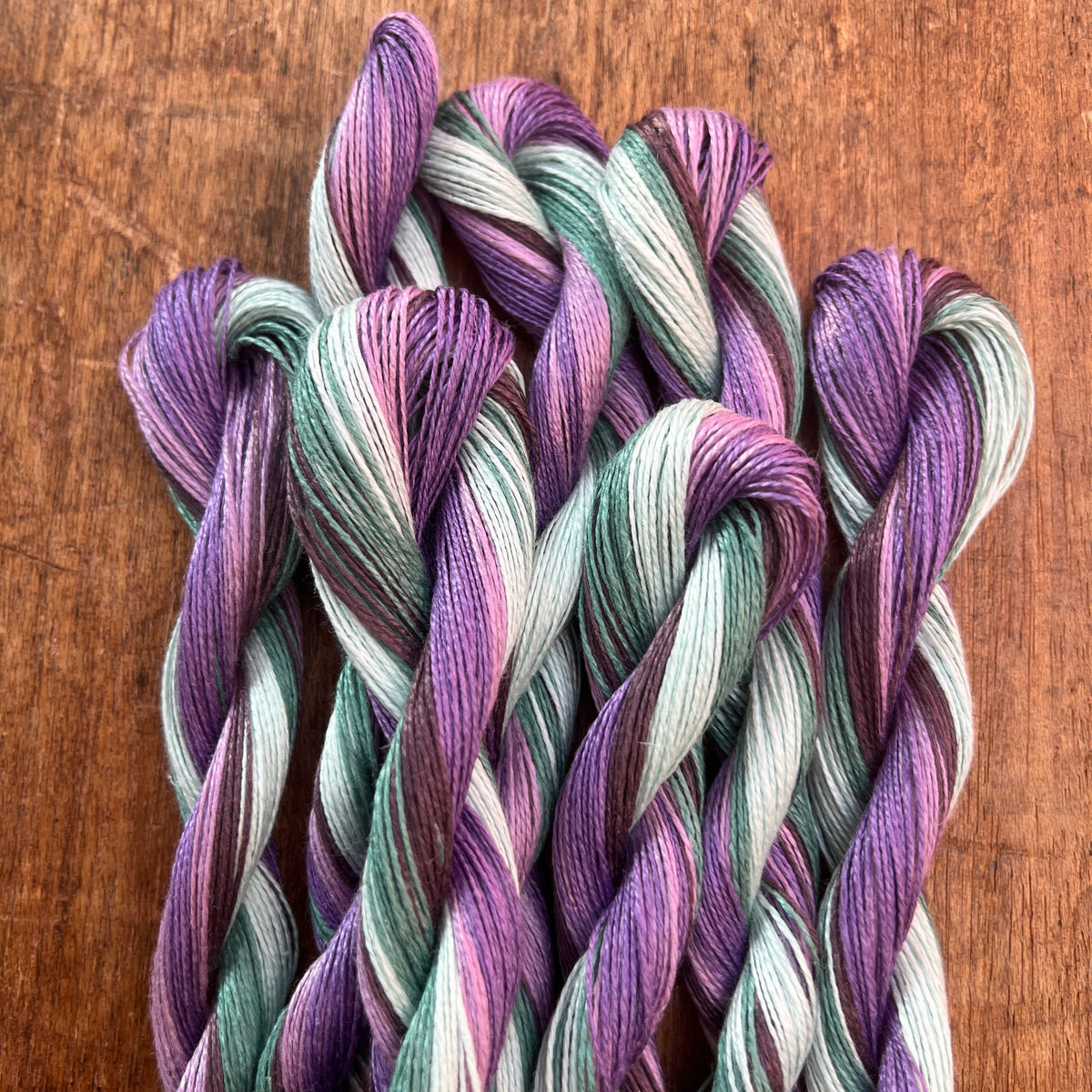 Purple & Blue Linen Embroidery Hank – Studio Flax