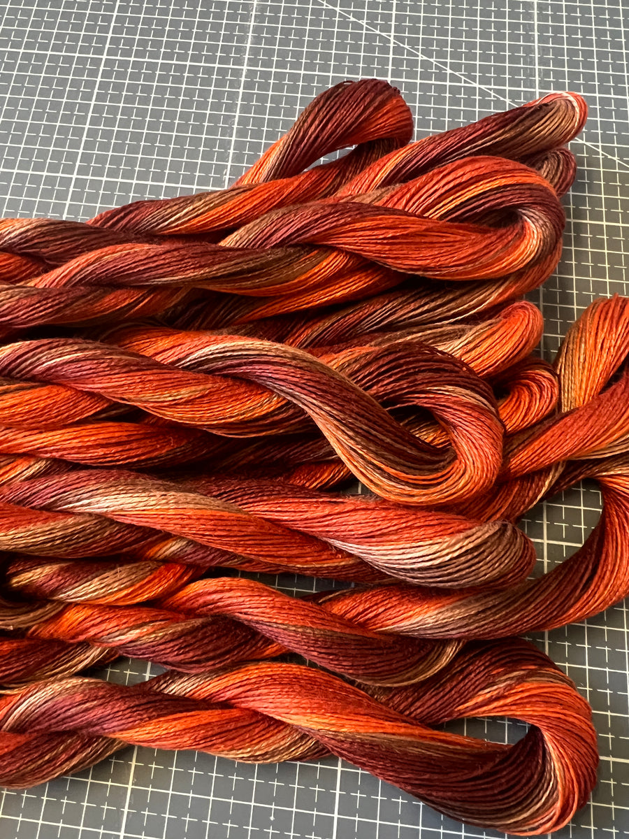 Rust & Brown Linen Embroidery Hank – Studio Flax