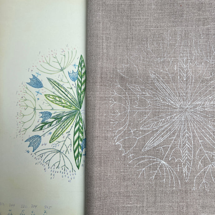 Studio Flax in Bristol, 60's linen embroidery threads and patterns