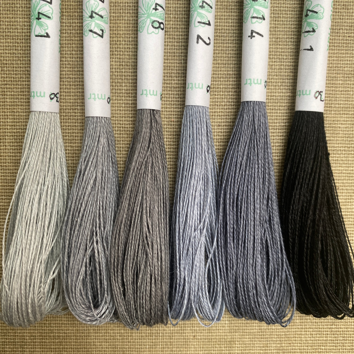 Fine Linen Grey & Black – Studio Flax